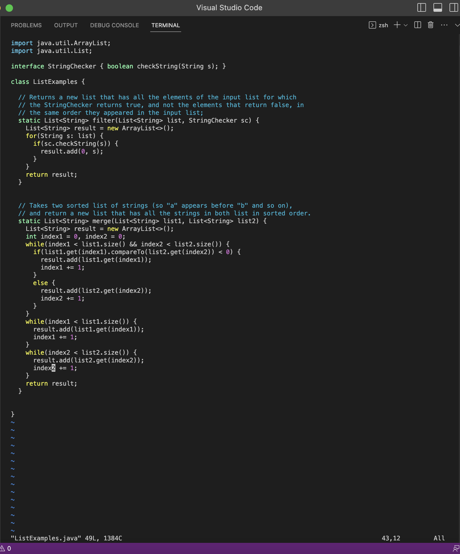 Lab Report 4 VIM | cse15l-lab-reports